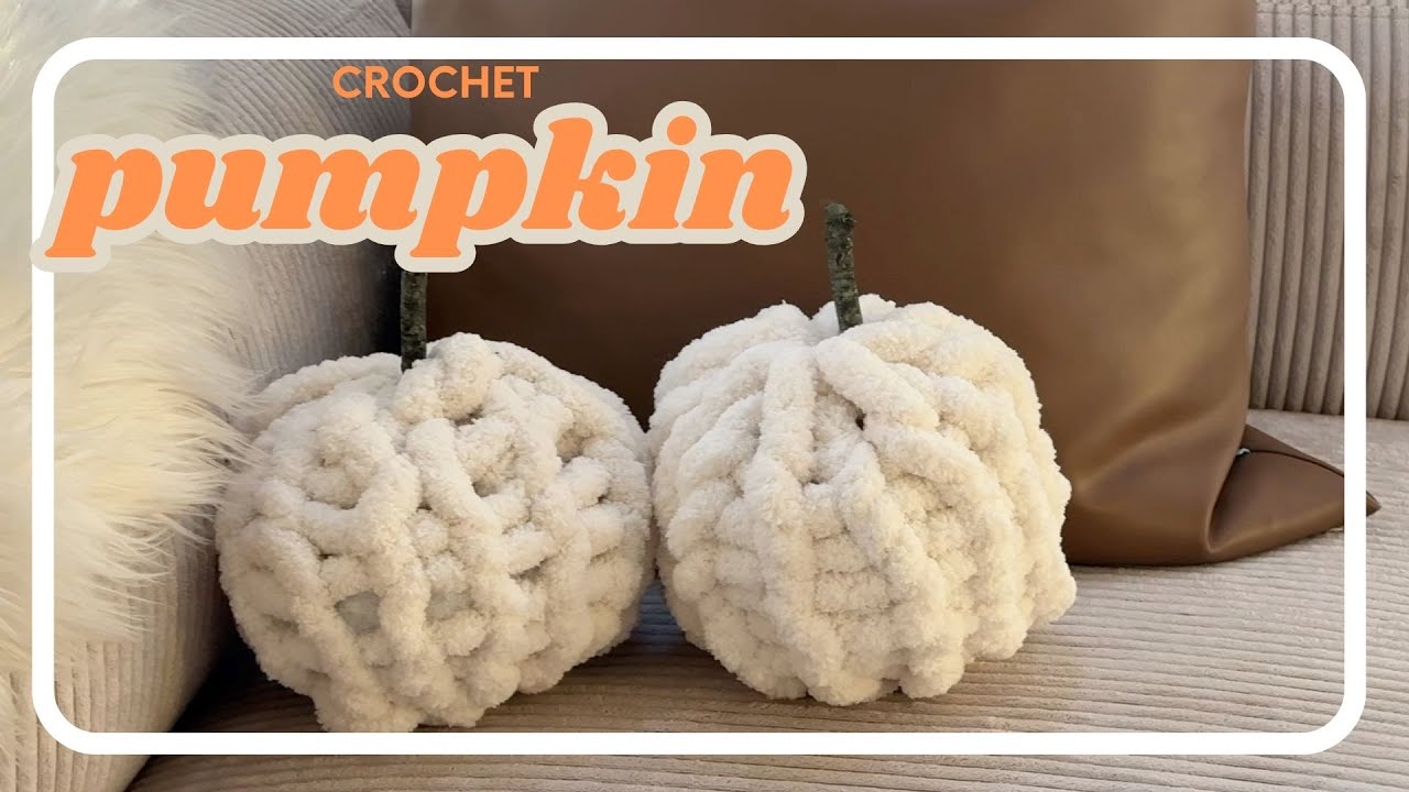 How to Hand Knit a Chunky Pumpkin - YouTube