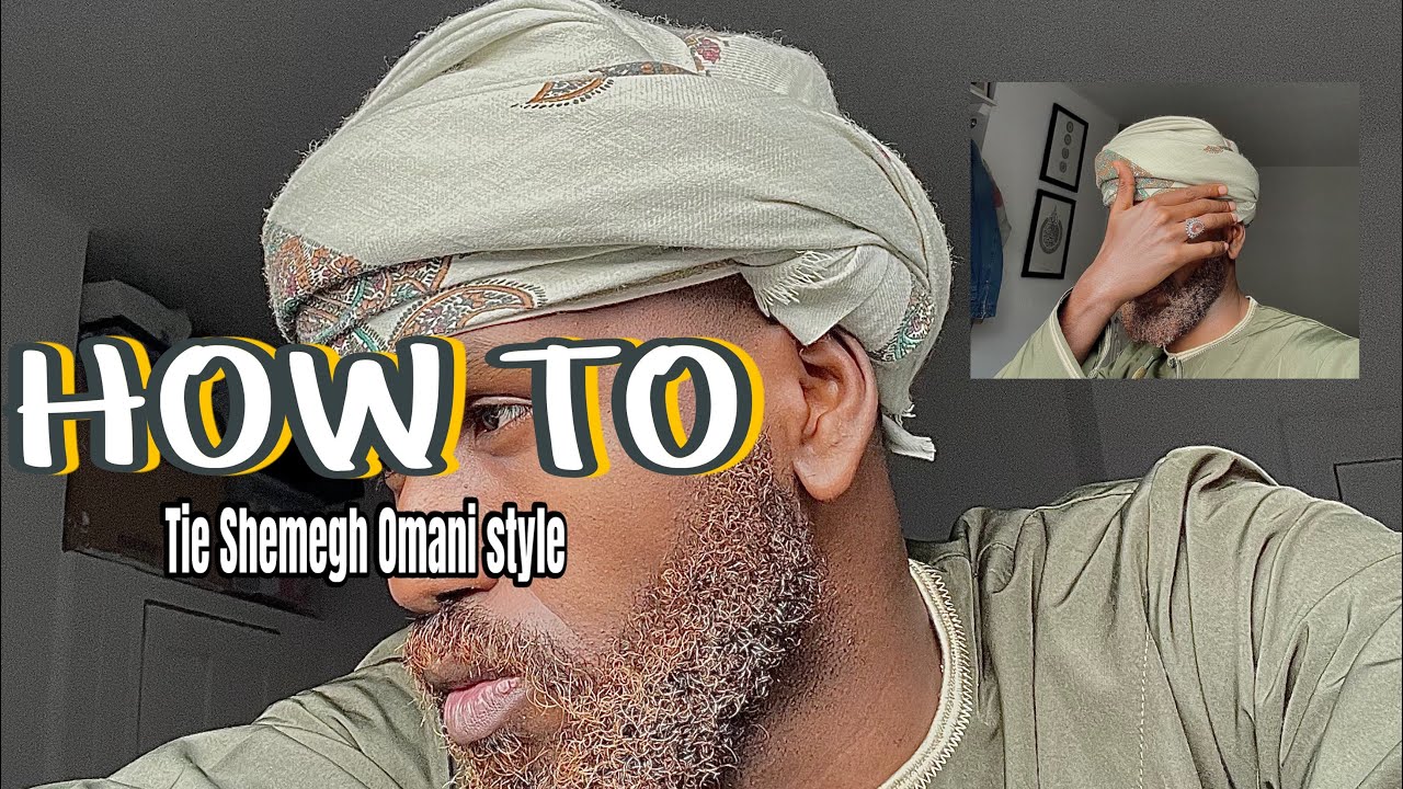 How to tie shemagh / Keffiyeh Omani style - YouTube