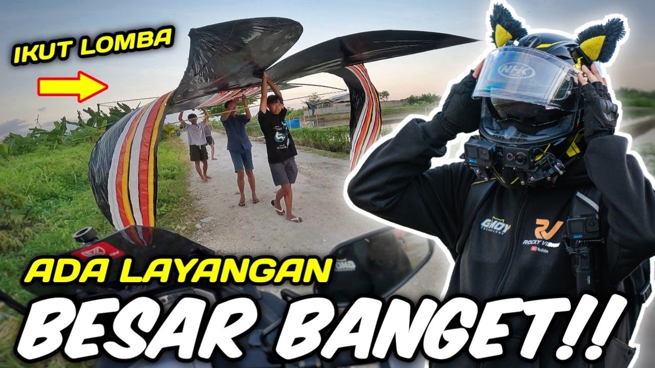 TERBANGIN LAYANGAN BESAR AKU SAMPE GAK BISA LEWAT !! - YouTube