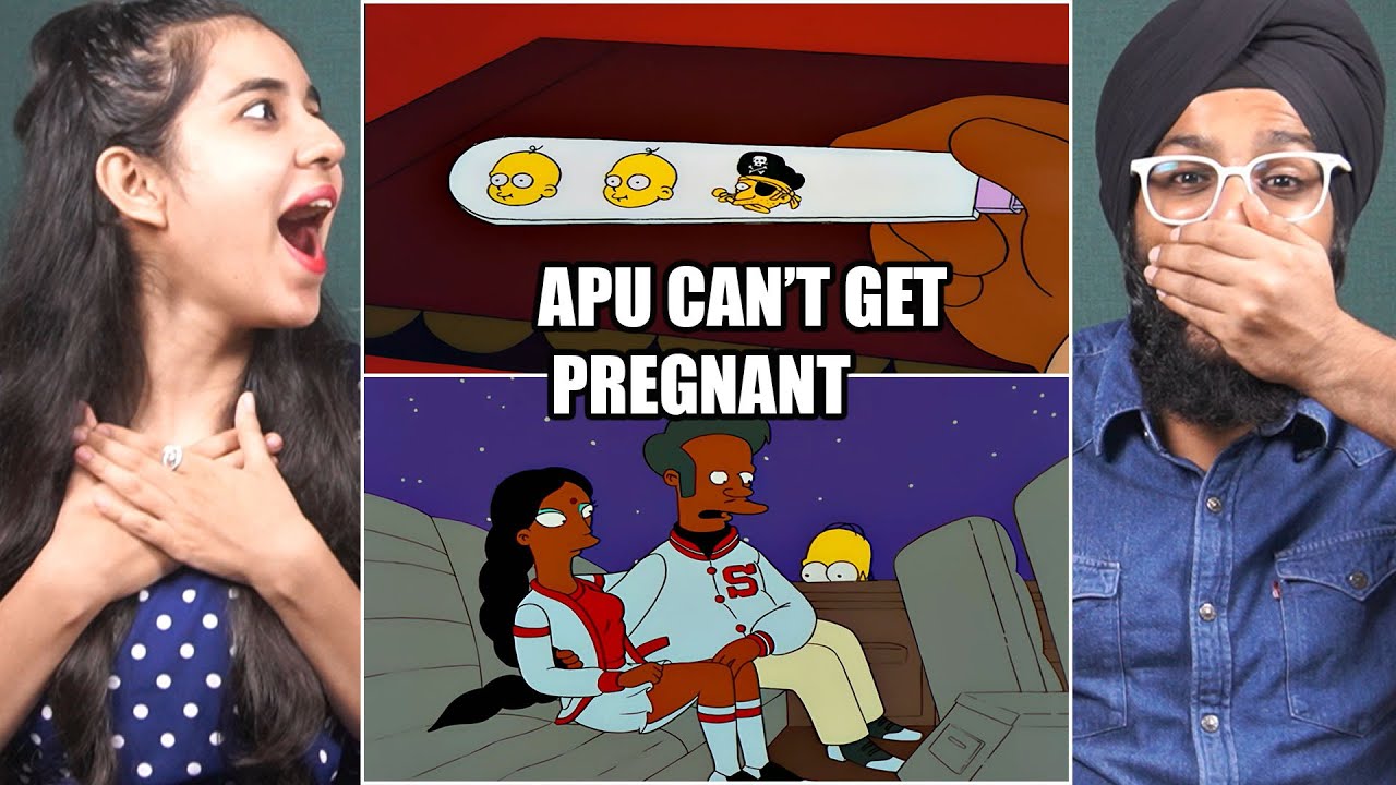 Controversial!! Indians REACT to The Simpsons: APU AND MANJULA CAN'T ...