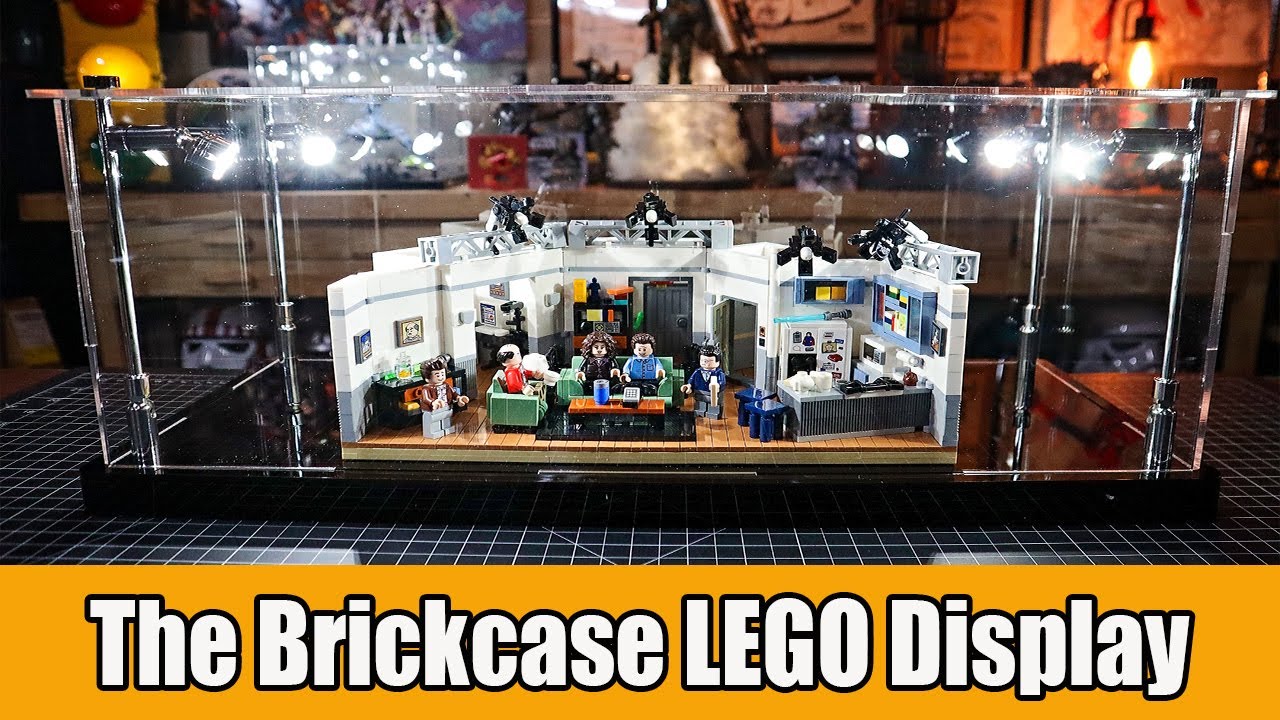 The BrickCase LED Lit Display Case, LEGO Seinfeld Apartment Set - YouTube