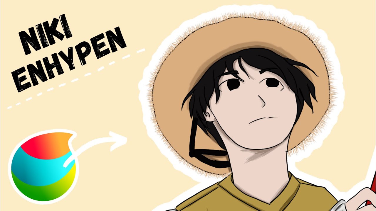 Try To Draw Niki Member of Enhypen Using Medibang Paint Pro - YouTube