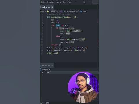 Day- 32/120- Kadane's Algorithm | Cracking Striver's AtoZ Sheet using Python - YouTube