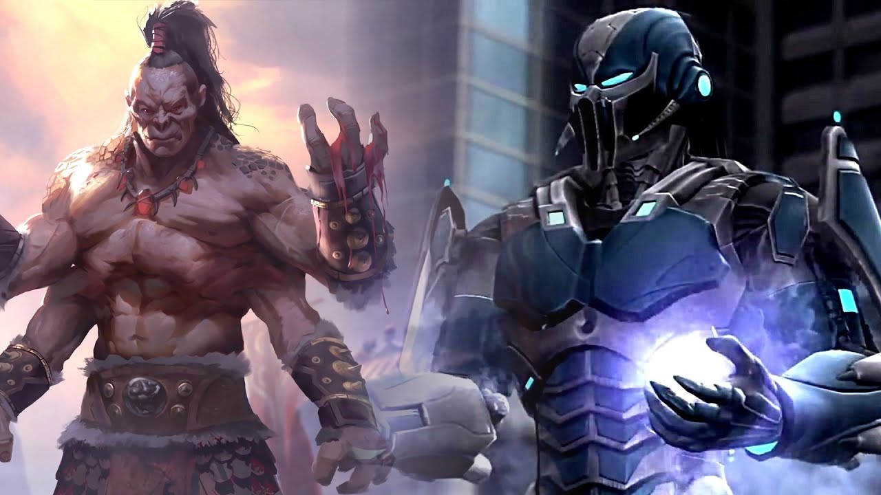 Mortal Kombat 9 Cyber Sub-Zero & Goro Domination! - YouTube