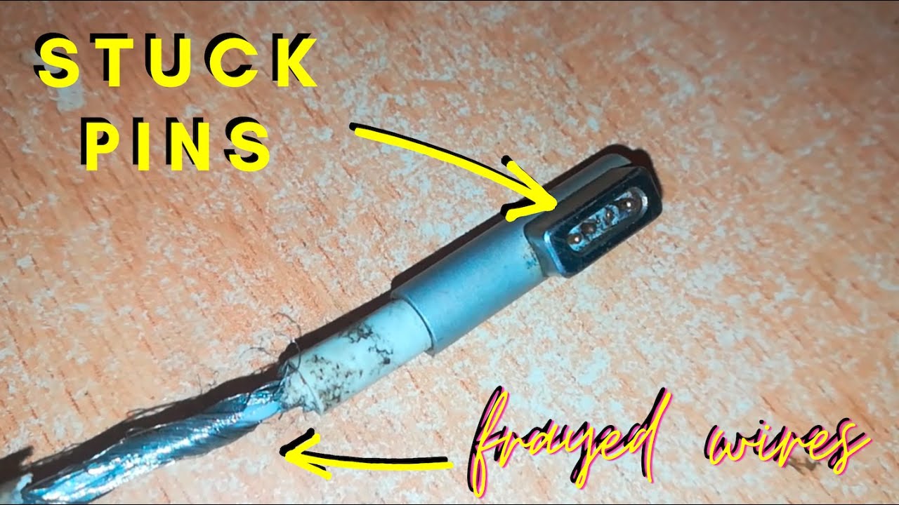 Apple Magsafe Charger L shaped Connector Repair- Stuck Pins! # ...
