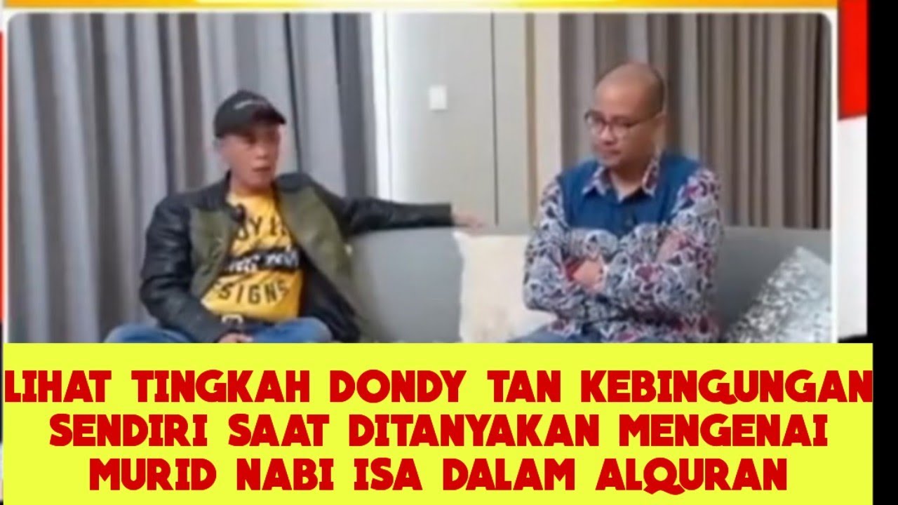 Tingkah Dondy Tan Kebingungan Saat Ditanya Mengenai Isa Dan Muridnya ...