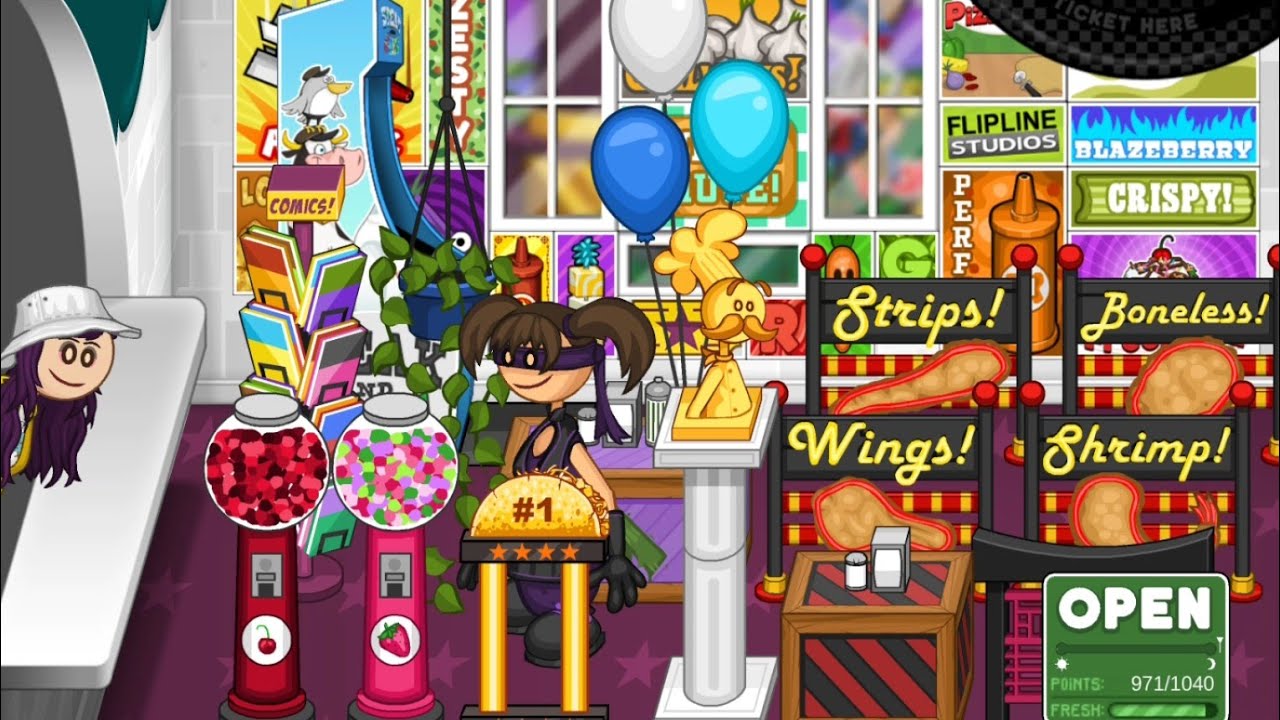 Papa's Wingeria HD Rank 52 - YouTube