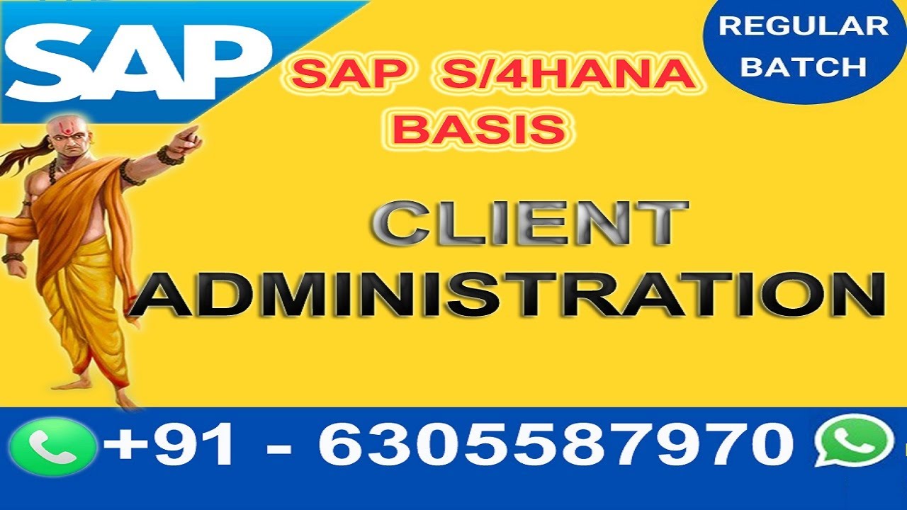 WHAT IS CLIENT ADMINISTRATION IN SAP BASIS BY SURYA +91-6305587970 ...