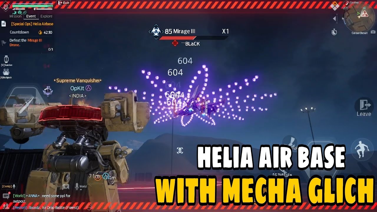 helia airbase with mecha glich undawn - YouTube