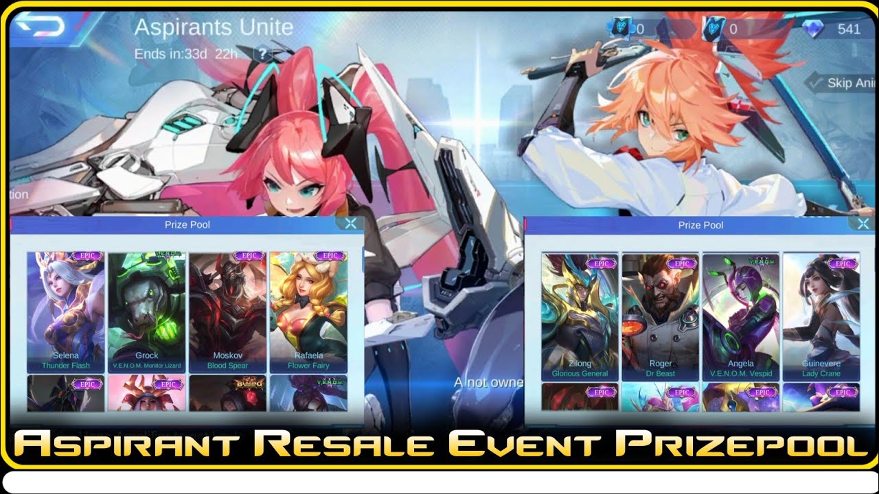 Prizepool | MLBB Aspirant Skins Resale Event! - YouTube