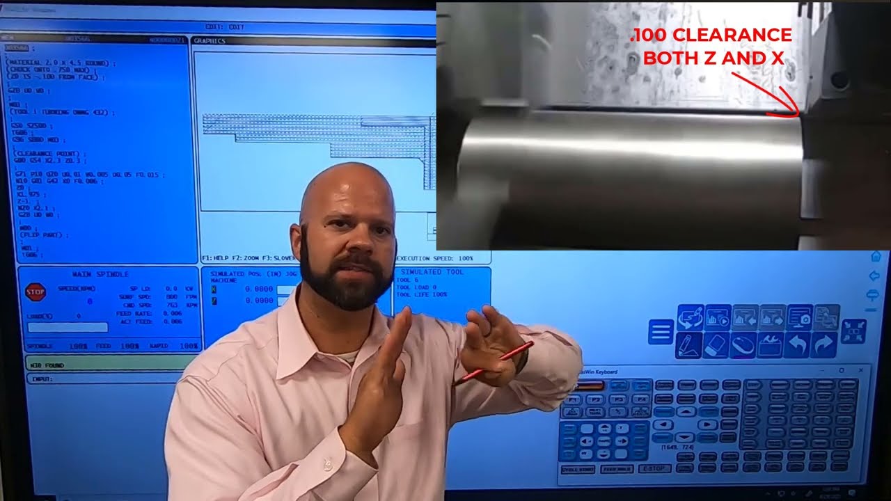 CNC Programming training - How to program your clearance point - YouTube