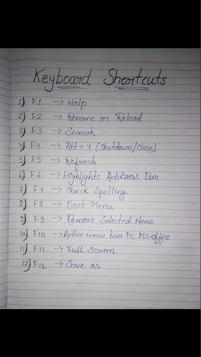 computer function key | keyboard shortcuts | #shorts - YouTube