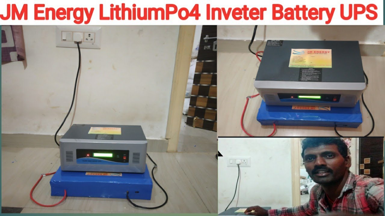 JM Energy LithiumPo4 Battery Inveter UPS Home/Lithium ion Inveter home ...