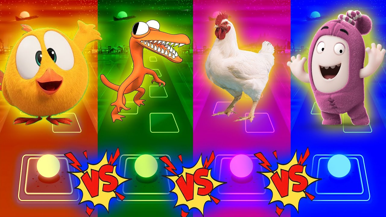 Where's Chicky Vs Rainbow Friends Vs Сhicken Song Vs Oddbods | Tiles ...