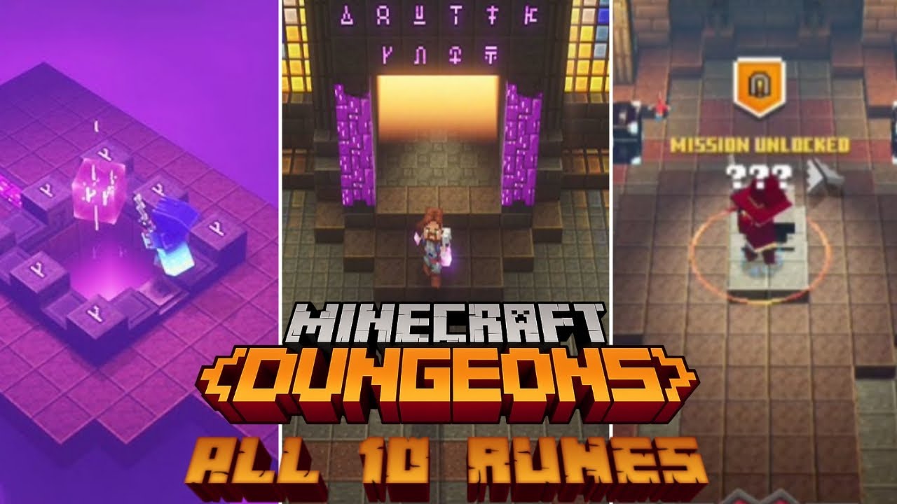 All 10 Runes In Minecraft Dungeons - Unlocking the "???" Secret Level ...