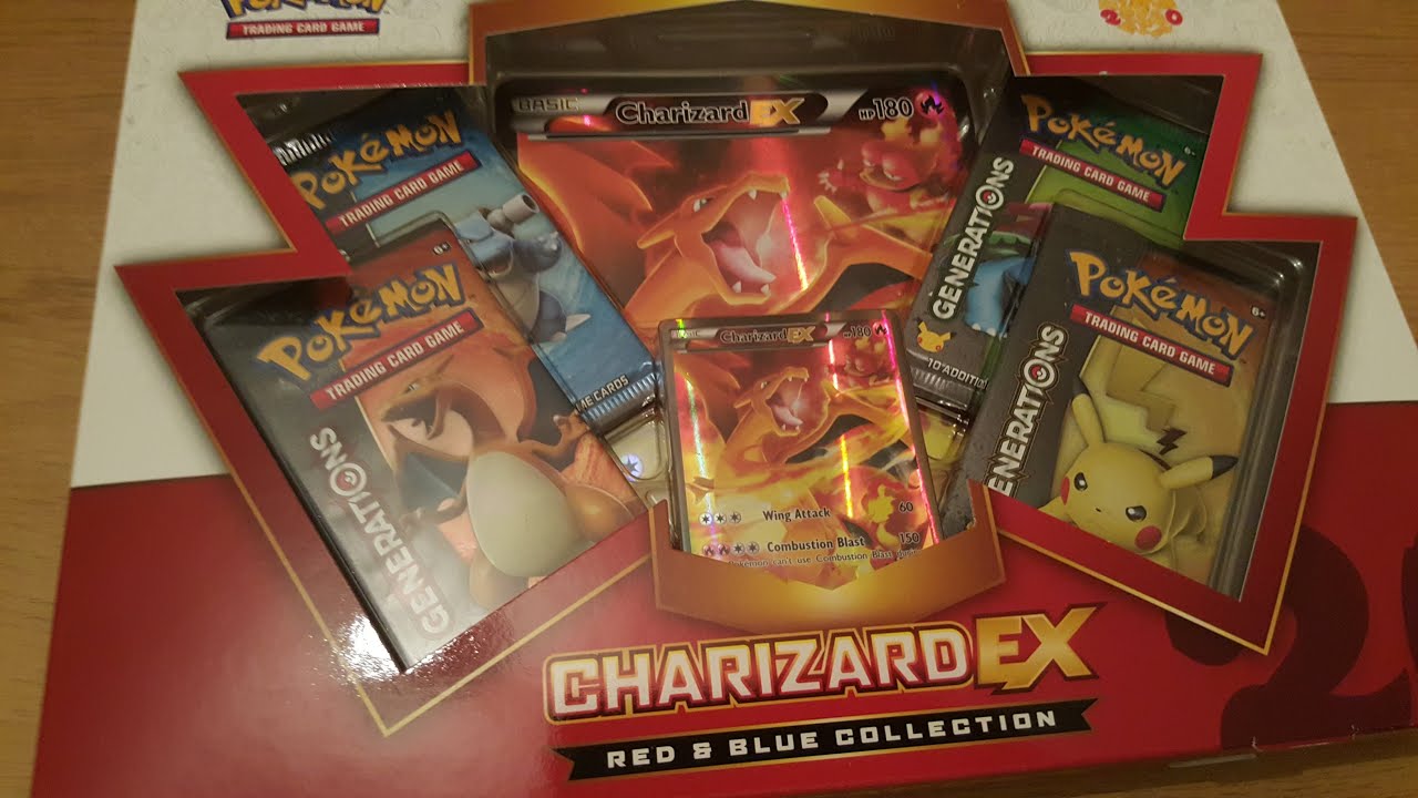 Pokemon Card Charizard EX Generations Collection Box Opening - YouTube