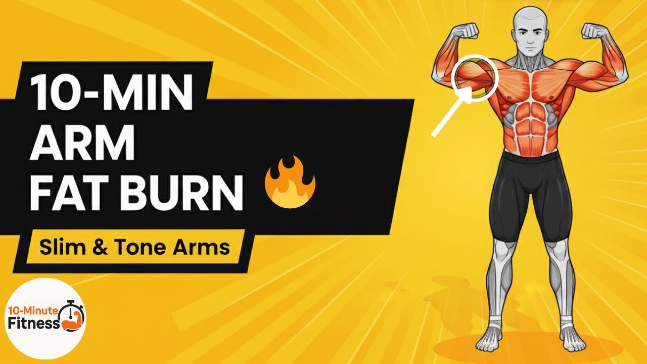 🔥 10-Min Arm Fat Burn | Slim & Tone Arms | No Equipment Workout - YouTube