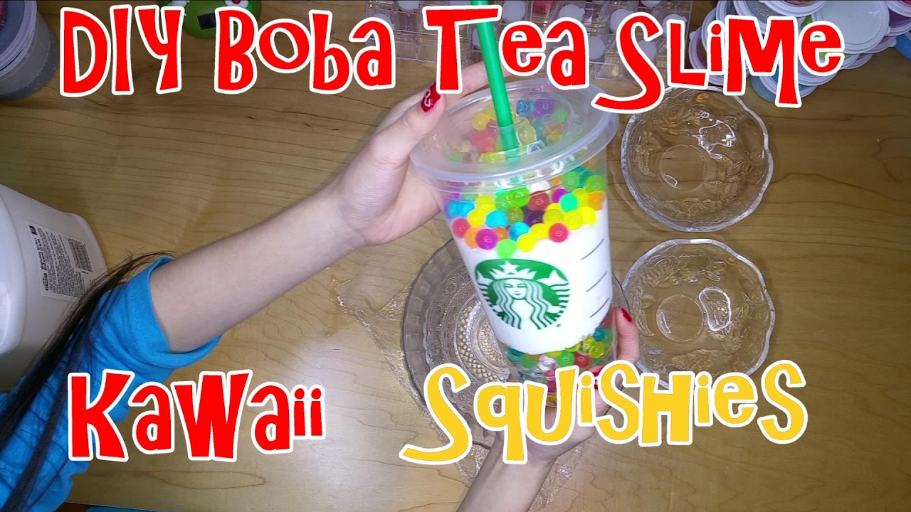 DIY BOBA TEA SLIME | From Kawaii Slime | - YouTube