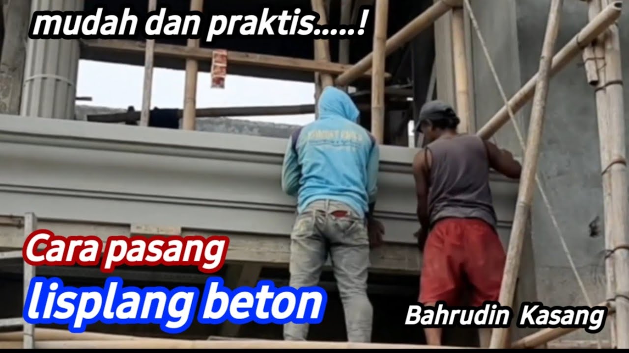 Cara pasang lisplang beton Mudah dan praktis - YouTube