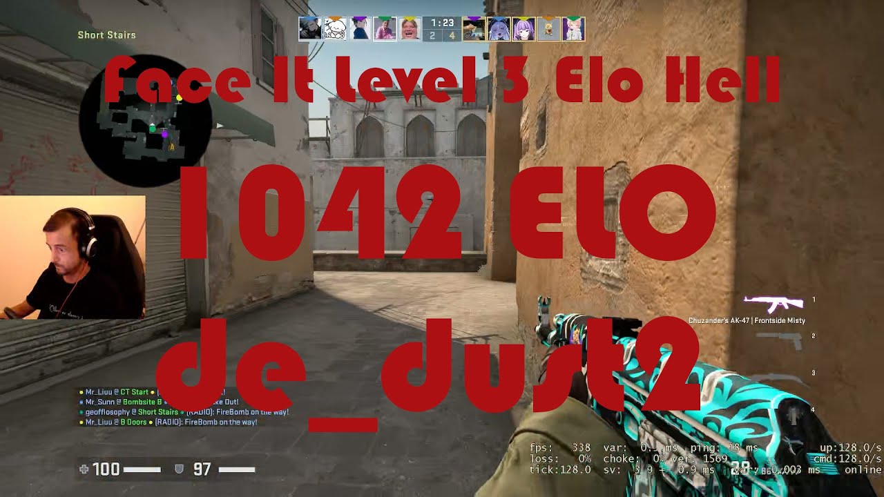 Face It Level 3 Elo Hell - Road to Level 4 - de_mirage - 1067 ELO - YouTube