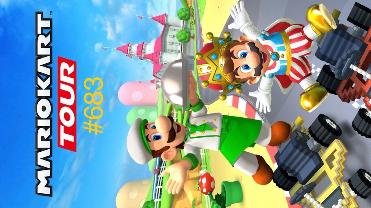 Mario Kart Tour gameplay #683 (Challenge race, Mario cup coins bonus ...