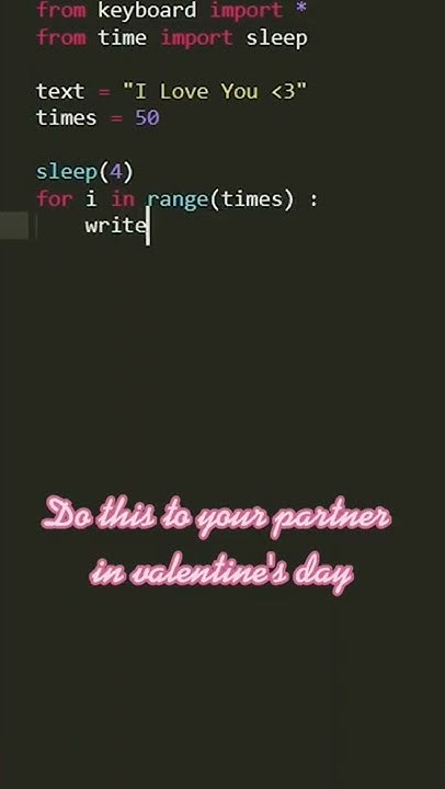 Valentines Day T Using Python Shorts Programming Asmr Youtube
