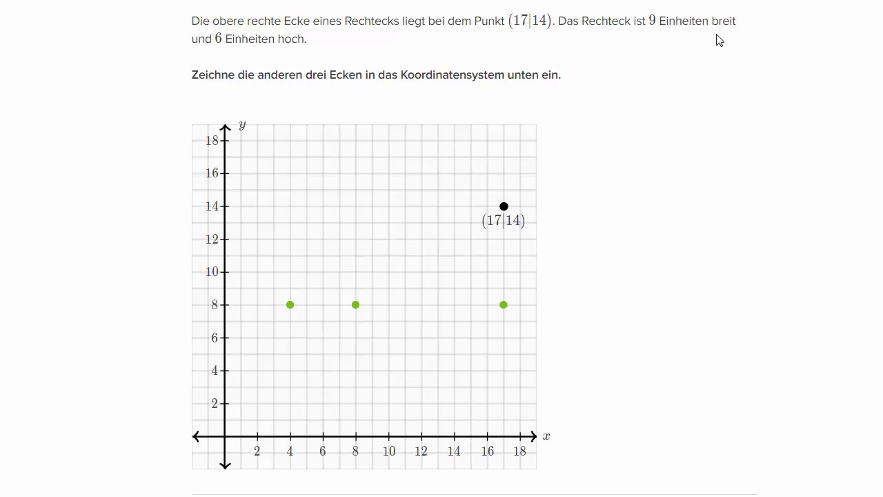 Die Ecken eines Rechtecks einzeichnen - YouTube