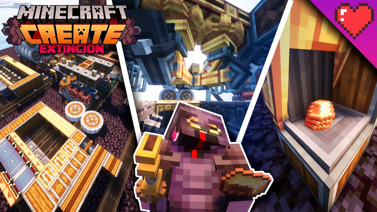 Construí una FABRICA DE LATÓN en minecraft CREATE MOD! - YouTube