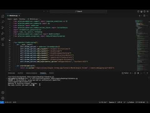 Tiktok Affiliate Bot |Bulk Invite Bot |Python ,Selenium|Web Automation - YouTube