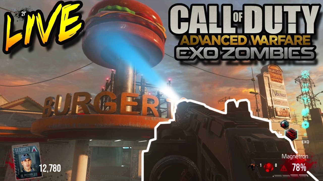 Throwback Thursday "Burger Town" EASTER EGG Run! (Call of Duty: Advanced Warfare Exo Zombies ...