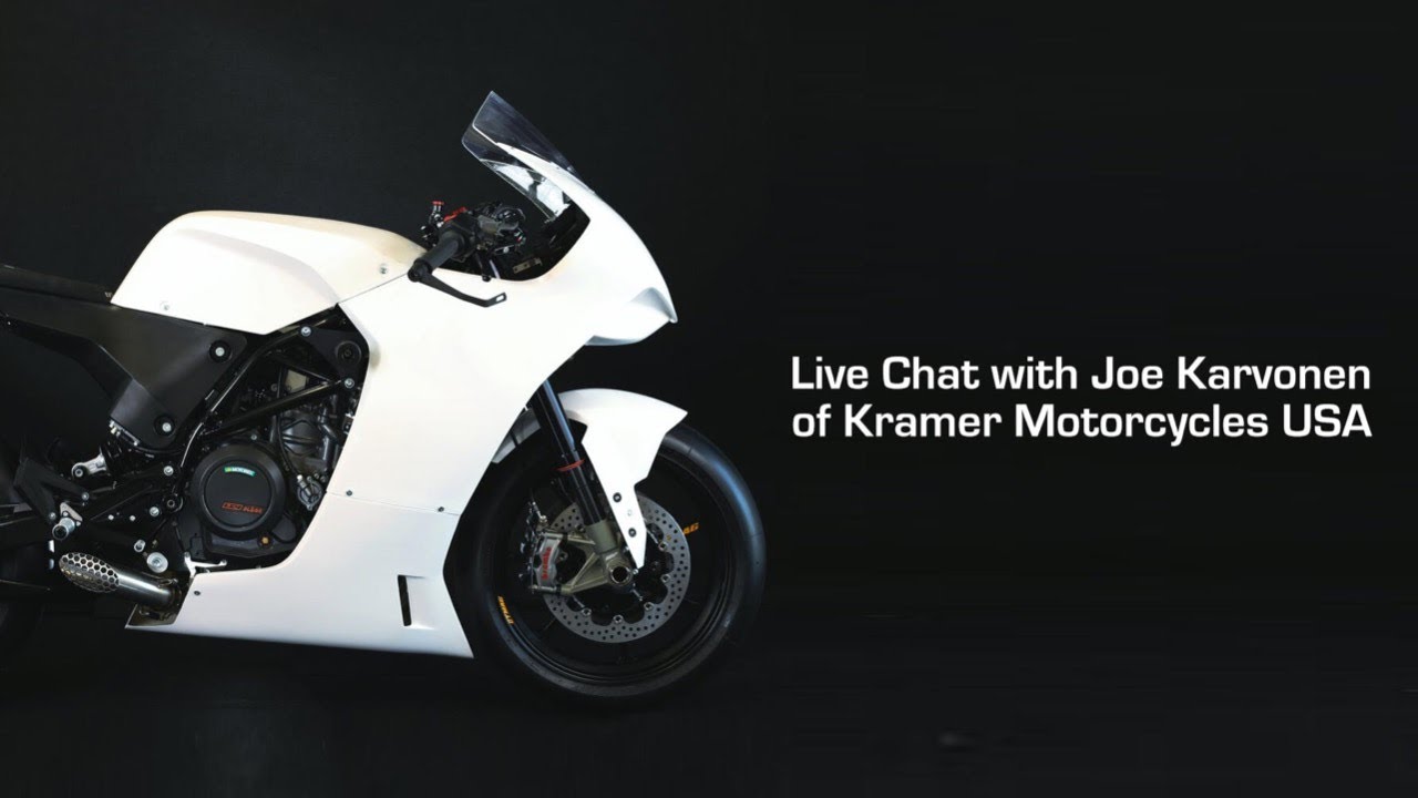 Live Chat with Joe Karvonen from Kramer Motorcycles USA - YouTube