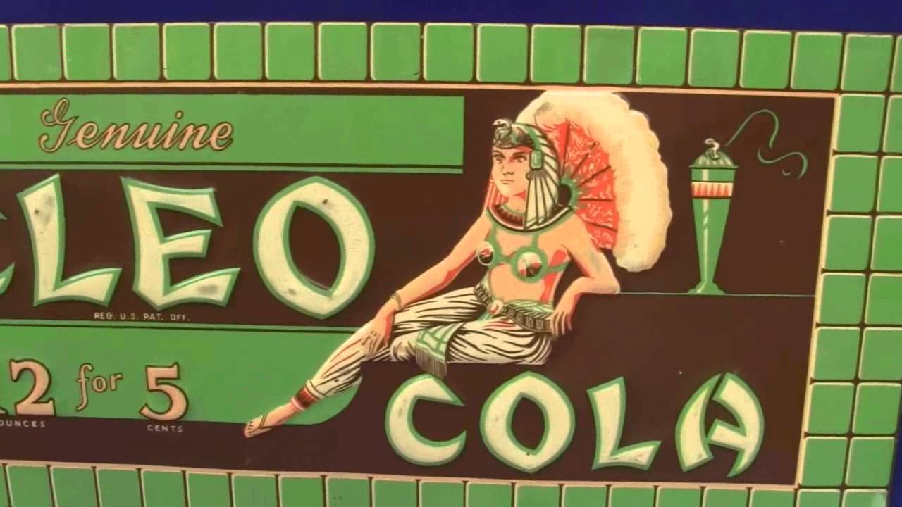 CLEO COLA ORIGINAL NOS TIN SIGN EMBOSSED SODA DRINK NO HOLES 27X12 ...