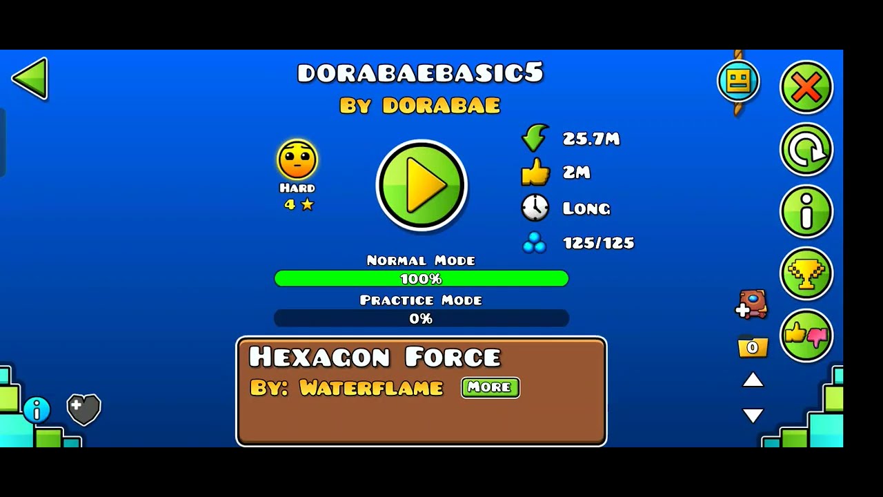 geometry dash online level dorabaebasic5 by dorabae - YouTube