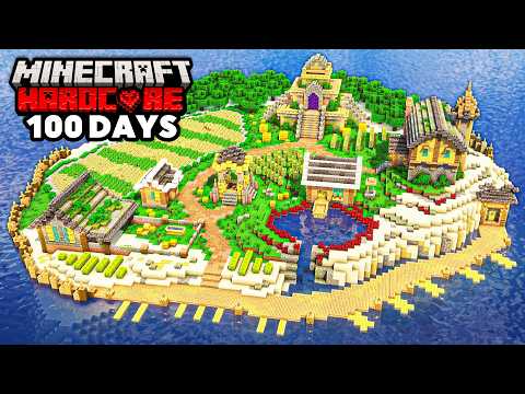Ich habe 100 Tage GESTRANDET auf einer INSEL in Minecraft Hardcore überlebt