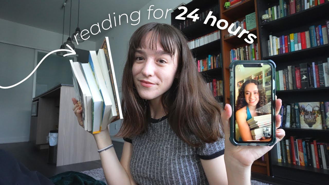 reading 5 books in a day! 24 hour readathon vlog - YouTube