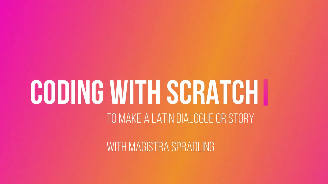 Making a Latin Dialogue or Story in Scratch - YouTube
