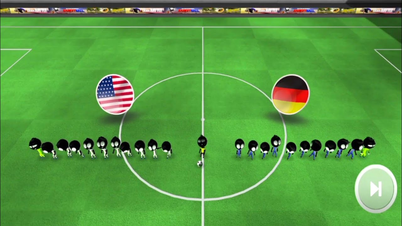 USA vs GERMANY! Stickman Soccer 2018 Gameplay #southmgames #stickman ...