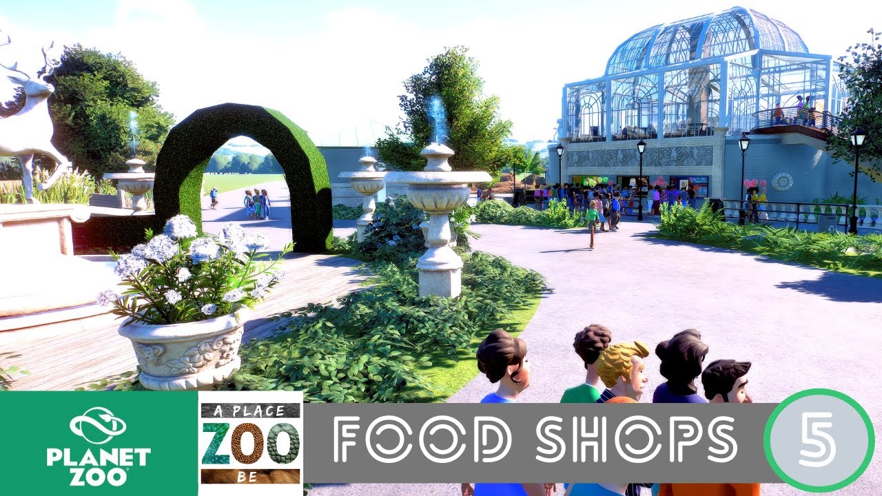 Viewing Terrace, Food Corner and Beautification - Planet Zoo Franchise ...