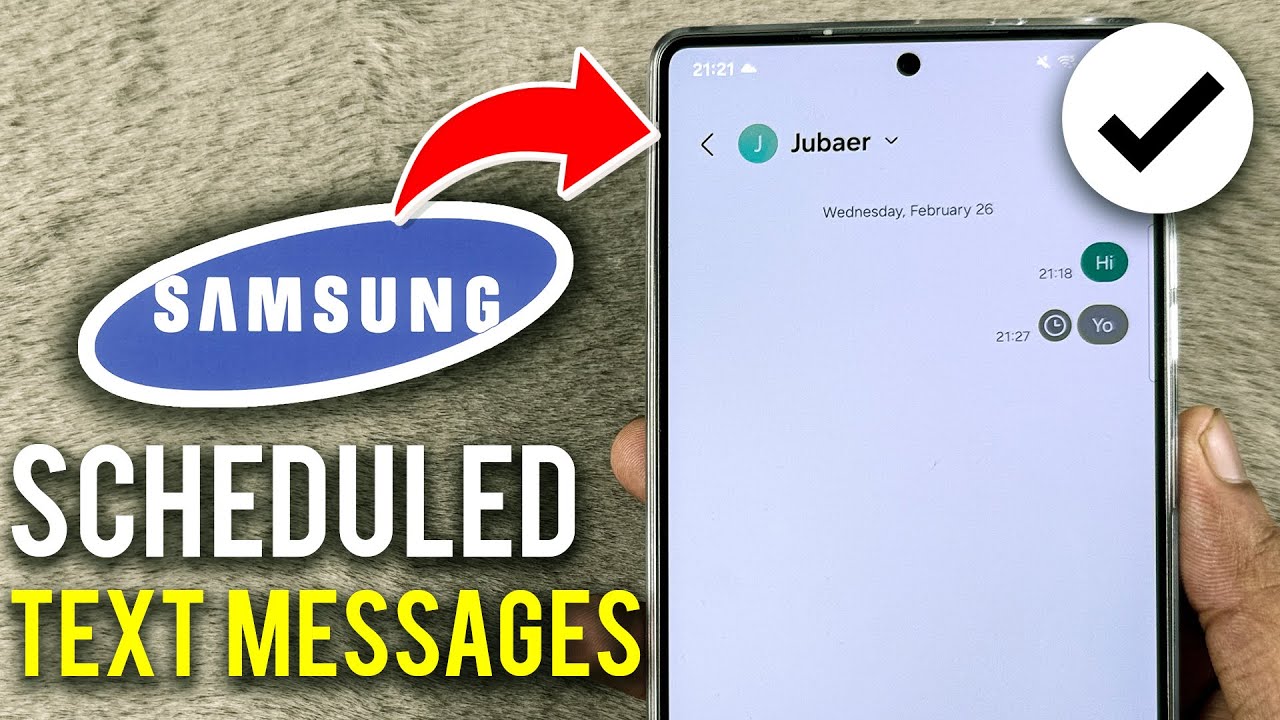 How to Edit Scheduled Text Messages Samsung S25 - YouTube