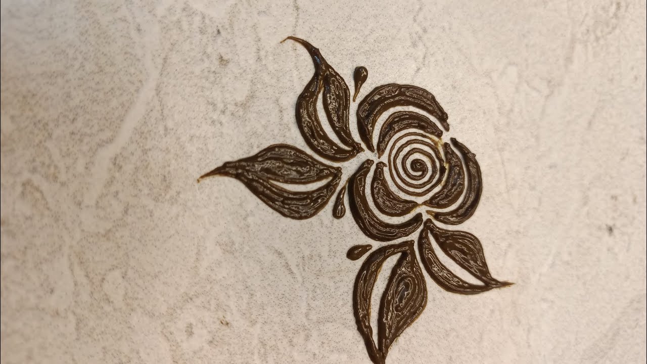 Arabic rose henna design || How to: Stylish and simple Arabic rose ...