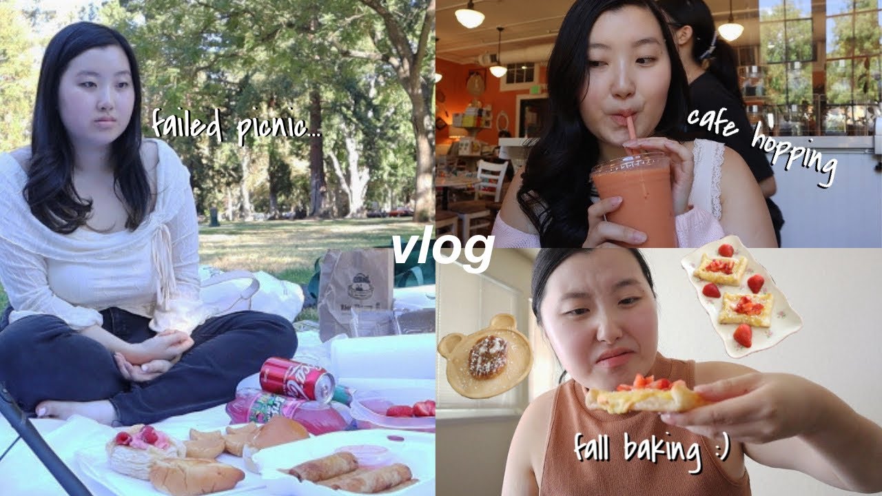 It’s FALL! vlog 🍂: failed picnic, cafe hopping, fall baking, bath and ...