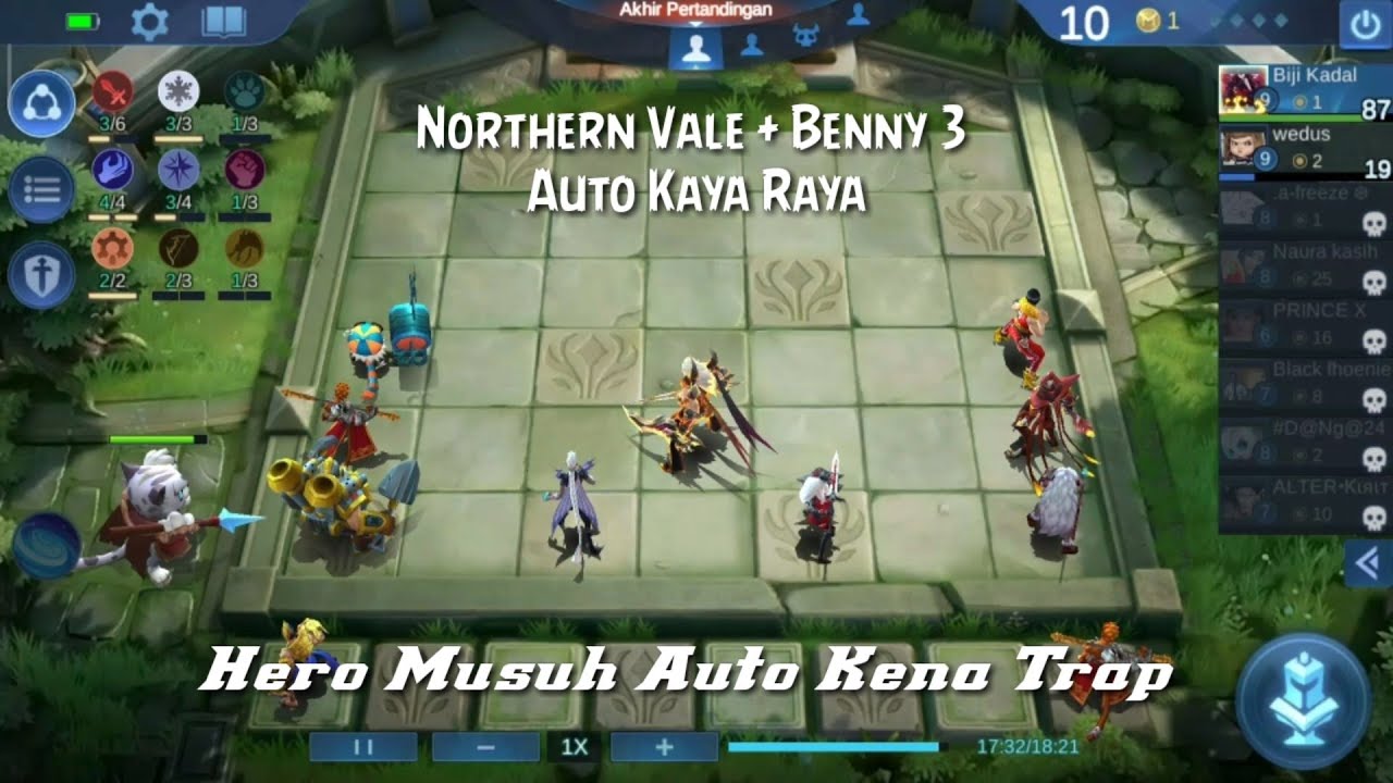 MAGIC CHESS !!! Synergy Northern Vale + Commander Benny 3 Auto Kaya ...
