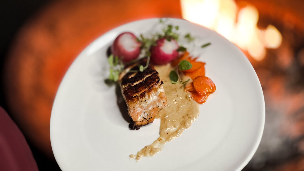 Garlic Glazed Salmon | Wild Cook on Campfire | Full Recipe | Relaxing ...