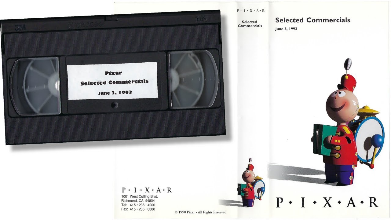 Pixar's Selected Commercials (Promotional VHS, 1993) - YouTube
