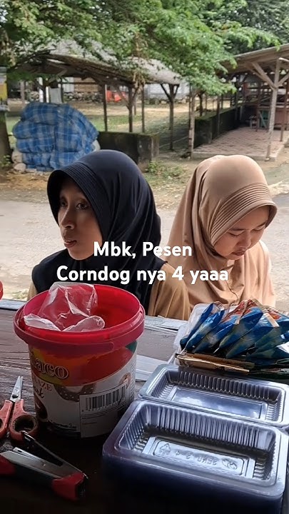 Mbk, Pesen Corndog nya 4 Yaa. #jajanan #idejualandarirumah #idejualan - YouTube