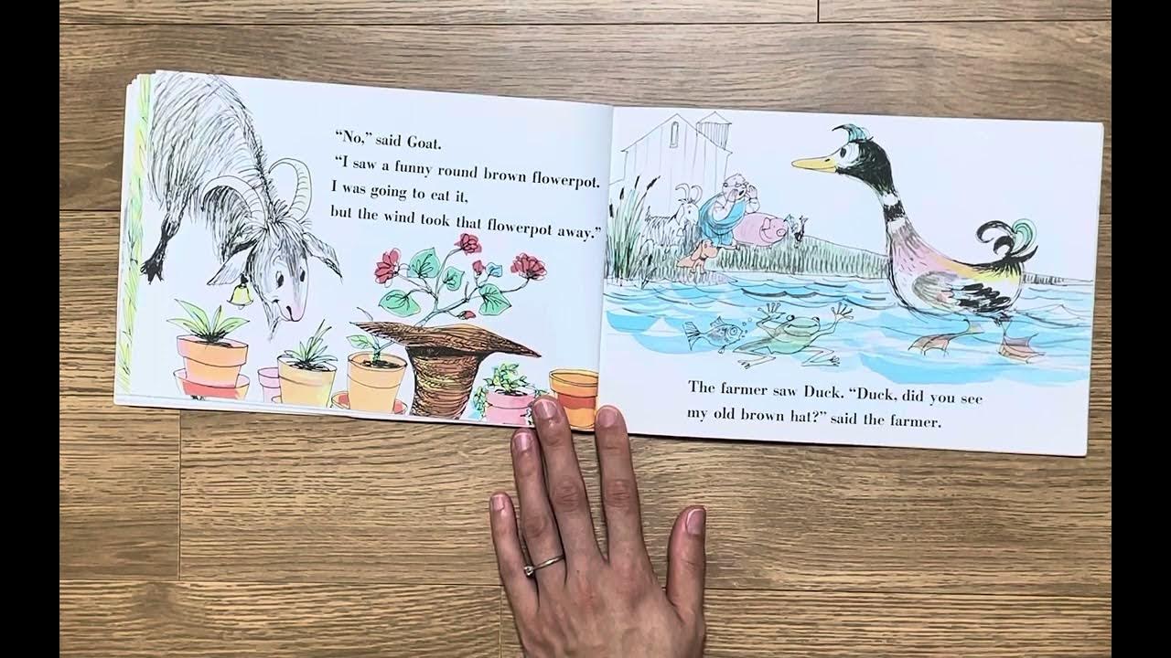 영어동화책 읽어주기 Who Took the Farmer’s Hat? By Joan L Nodset - YouTube