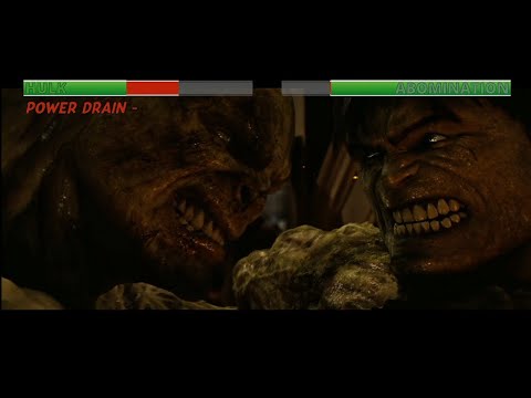 Hulk vs. Abomination...With Healthbars 