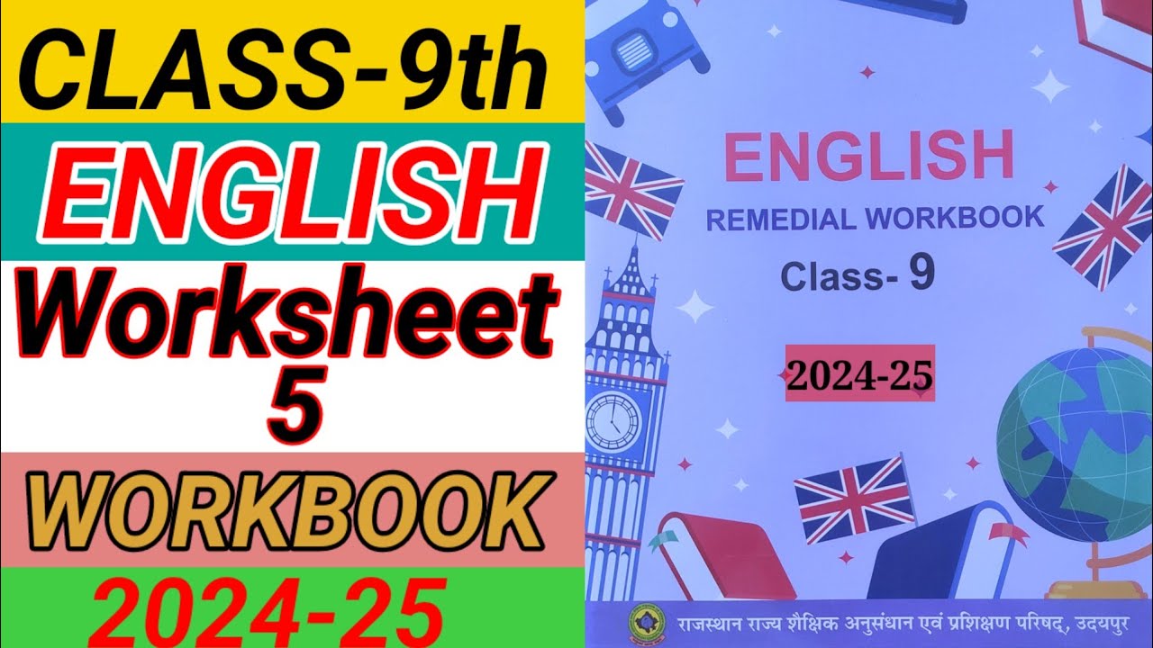 Class 9th English worksheet 5 | English workbook class 9 worksheet 5 ...