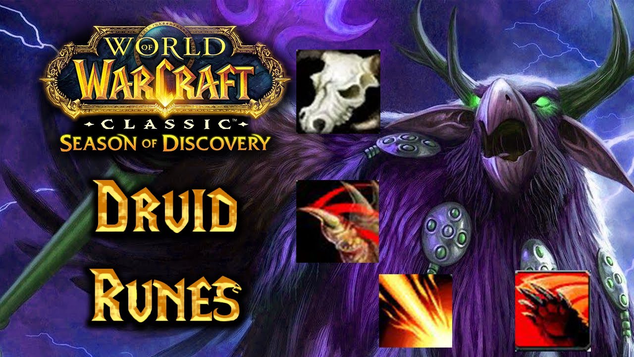 💥All Druid runes spells and abilities💥WoW Classic💥Season of Discovery💥 ...