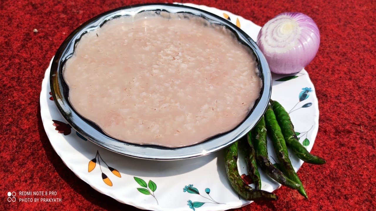 ಹಳ್ಳಿ ಶೈಲಿ ಕೆಂಪಕ್ಕಿ ಗಂಜಿ | Akki Ganji Maduva Vidhana | Rice Ganji ...